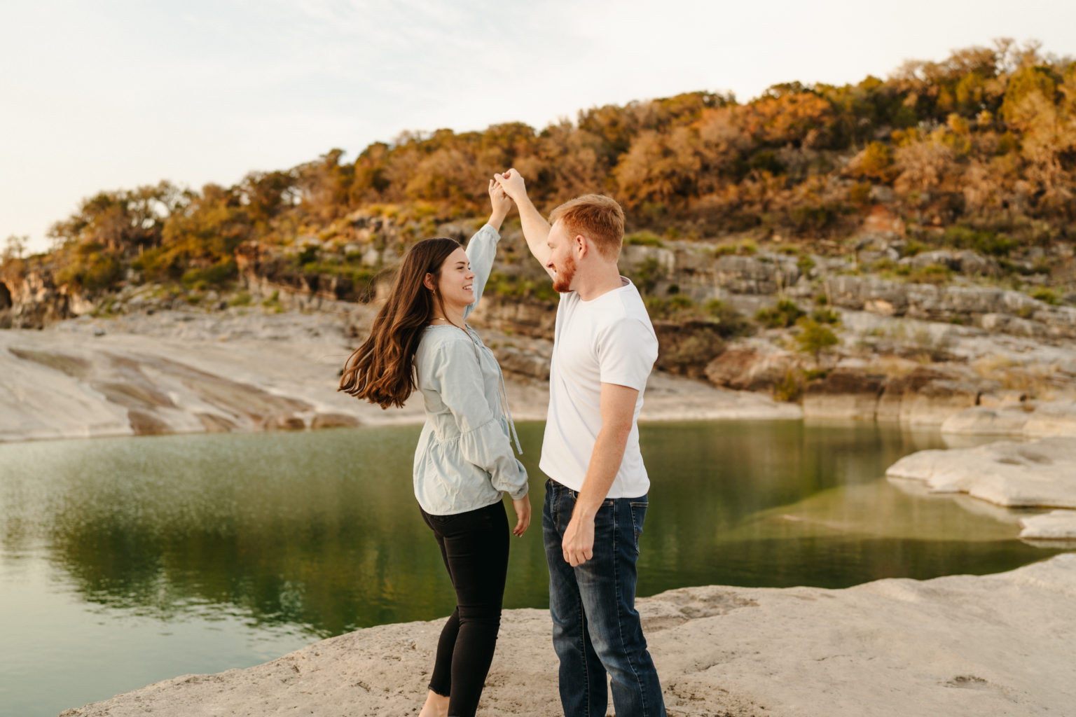Pedernales Falls State Park Engagement Session | Katie + Luke - angelinaloreta.com