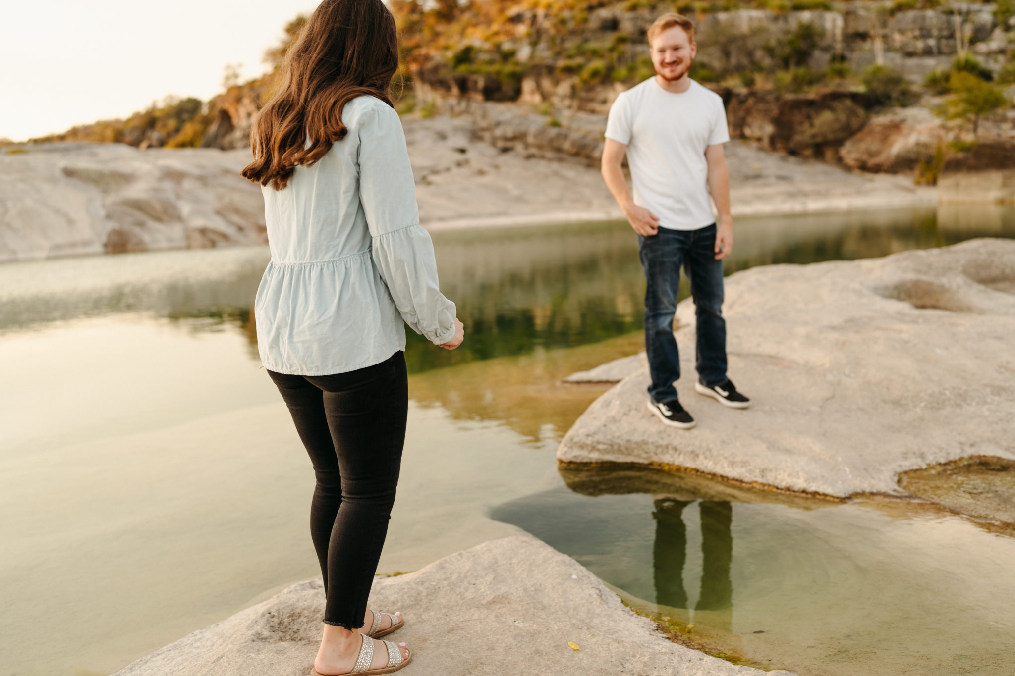 Pedernales Falls State Park Engagement Session | Katie + Luke - angelinaloreta.com