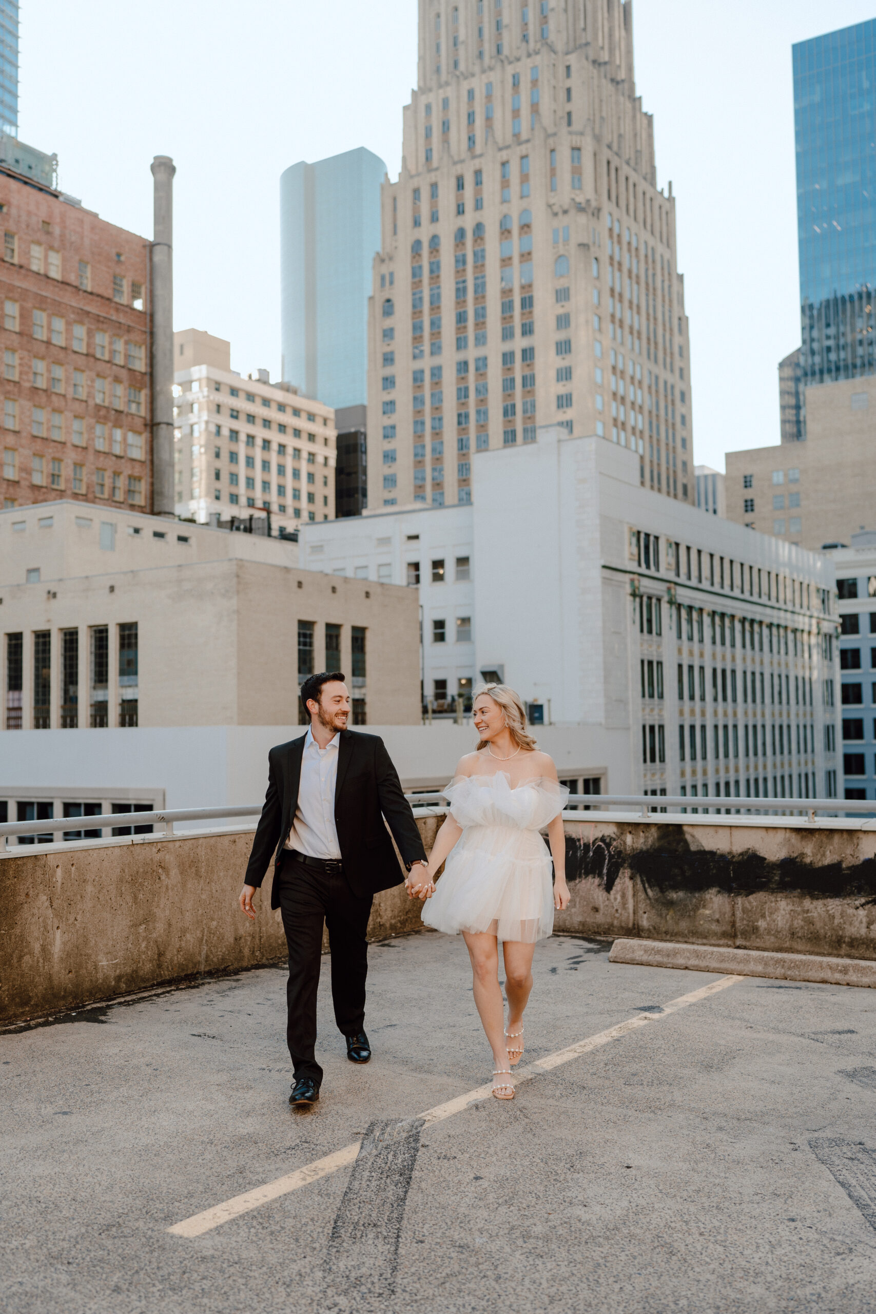 Downtown Houston Engagement Session | Noah + Alyssa | Angelina Loreta ...