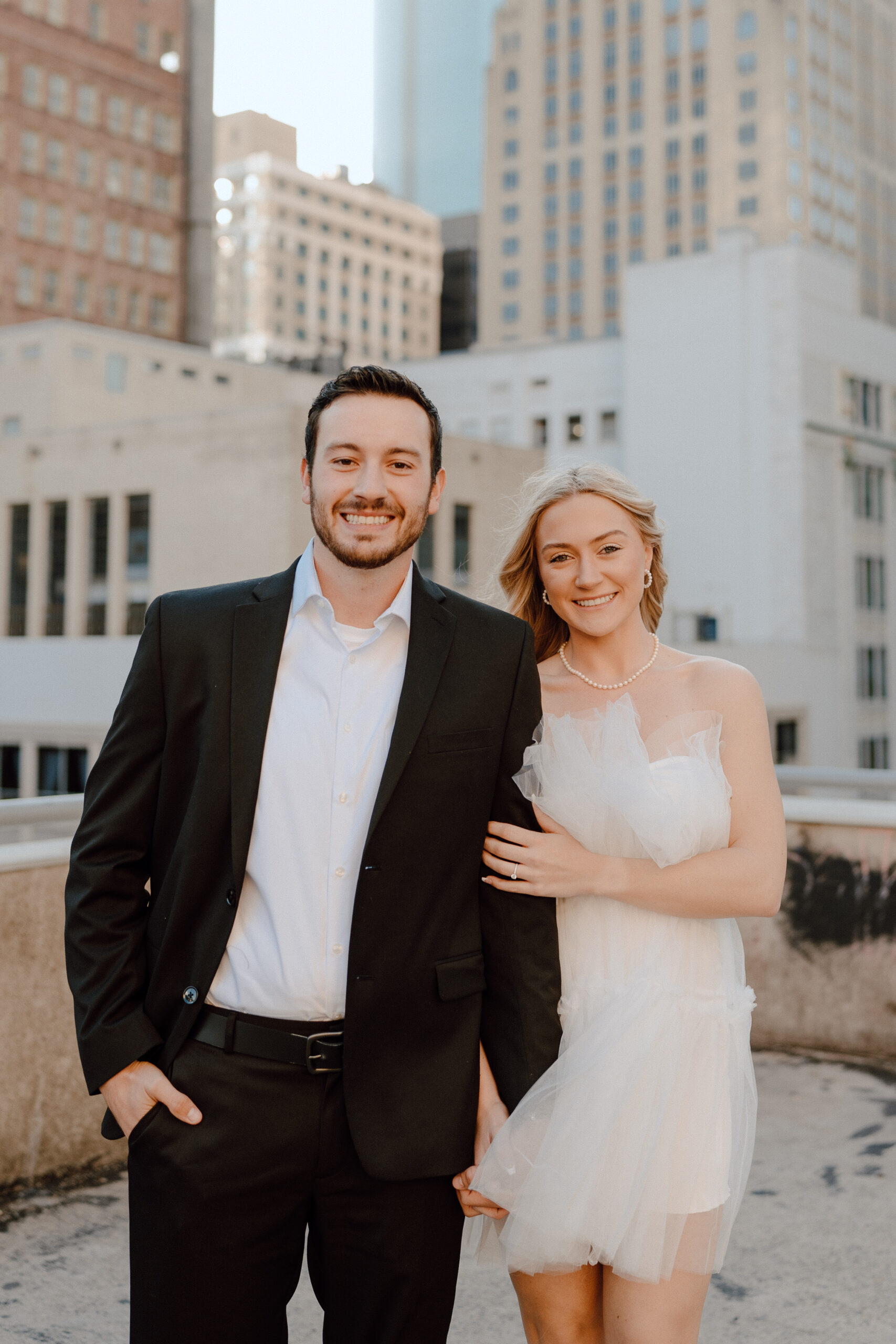 Downtown Houston Engagement Session | Noah + Alyssa | Angelina Loreta ...
